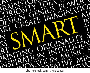 Smart Word Cloud Collage Creative Business Stock Illustration 778319329 ...