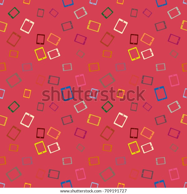 Smartphone Electronic Tablet Seamless Pattern Background Stock ...