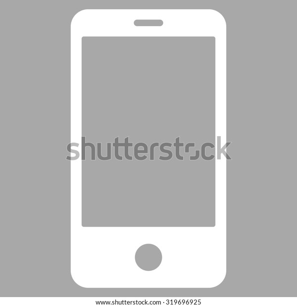 Smartphone Icon Primitive Set This Isolated Stock Illustration ...