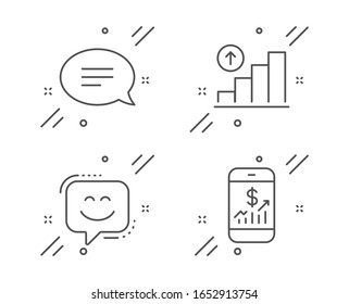 Smile Face Chat Graph Chart Line Stock Vector (Royalty Free) 1473996221