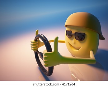 Smiley Driving Stock Illustration 4171264 | Shutterstock