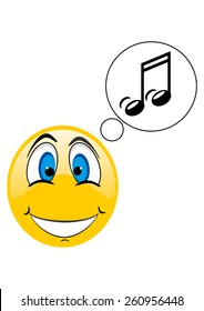 Smiley Face Icon Bitmap Stock Illustration 260956448