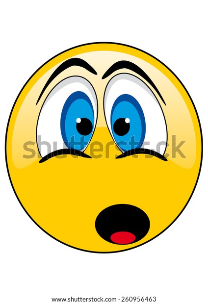 Smiley Face Icon Bitmap Stock Illustration 260956463