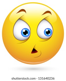 Slightly Frowning Emoji Emoticon Concern Disappointed Stock Vector ...