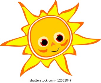 Smiling Sun Jpeg Version Stock Illustration 12531049 | Shutterstock