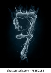 Smoke Font Letter D Stock Illustration 75599617 | Shutterstock