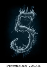Smoke Font Letter D Stock Illustration 75538744 | Shutterstock