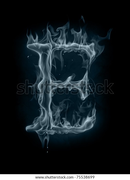 Smoke Font Letter E Stock Illustration 75538699 | Shutterstock