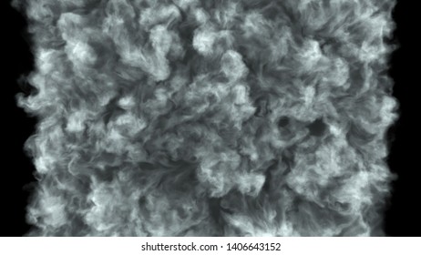Smoke Pattern Black Background 3d Render Stock Illustration 1406643152 ...
