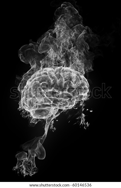 Smoky Brain Stock Illustration 60146536