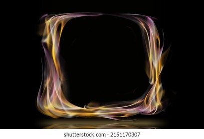 Smooth Cold Magic Fire Flame Background Stock Illustration 2151170307 ...