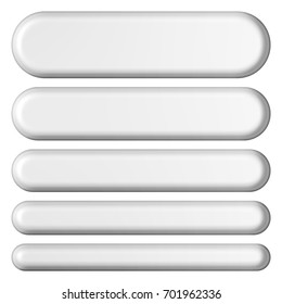 Smooth Plastic Style Set Rounded Corner Stock Illustration 701962336 ...