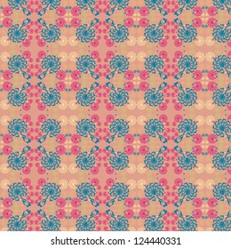 Smoothly Blended Textile Design Complex Designing Stock Illustration ...