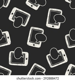 Sms Doodle Seamless Pattern Background Stock Illustration 292888472 ...