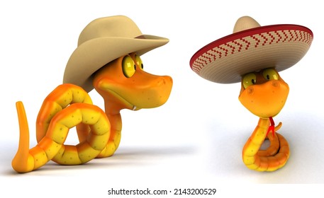 Snake Cartoon Character Poses Set On Stock Illustration 2143200529 ...