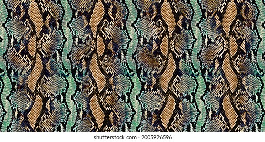 Snake Skin Color Pattern Texture Repeating Stock Illustration ...