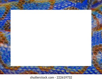 Snake Skin Frame Isolate Stock Illustration 222619732 | Shutterstock