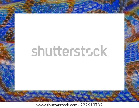 Snake Skin Frame Isolate Stock Illustration 222619732 - Shutterstock