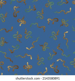 Snakes Bicolor Gradient Seamless Pattern Stock Illustration 2143580891 ...