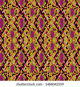 Snakeskin Seamless Pattern Background Design Stock Illustration ...