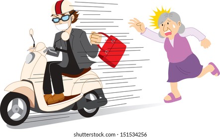 200 Snatch thief Stock Illustrations, Images & Vectors | Shutterstock