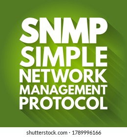 Snmp Simple Network Management Protocol Internet Stock Illustration ...