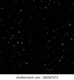 Snow Effect On Black Background Stock Illustration 360567671