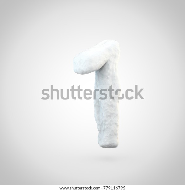 Snow Number 1 3d Render Snowy Stock Illustration 779116795 | Shutterstock