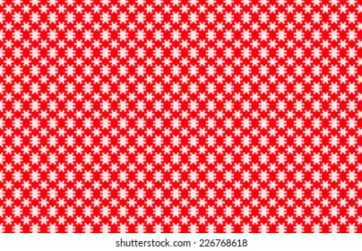 Snow White Patterns On Red Background Stock Illustration 226768618 ...