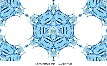 Snowflake Abstract Seamless Pattern High Resolution Stock Illustration 1264871920 | Shutterstock