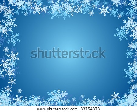 Snowflake Background Frame High Res JPG Stock Illustration 33754873 ...