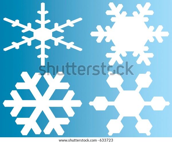 Snowflake Template Change Color Needed Stock Illustration 633723 ...