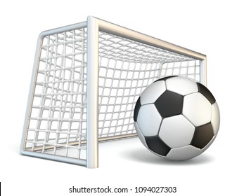 1,448 Football soccer goal side view Images, Stock Photos & Vectors ...