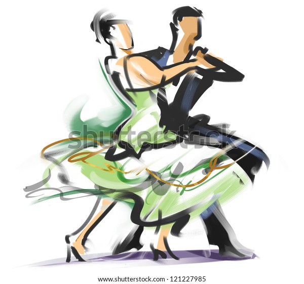 Social Dancing Stock Illustration 121227985