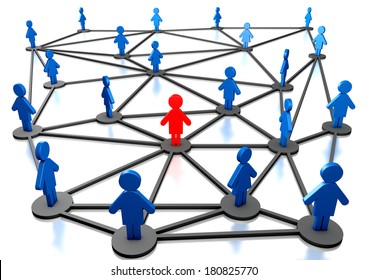 3d Social Network Concept Stock Illustration 379340737