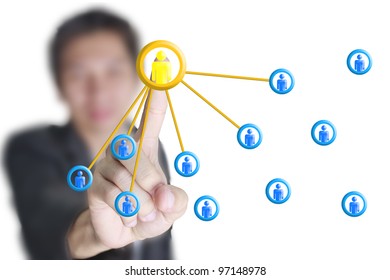 Social Network Structure Stock Illustration 97148978 | Shutterstock