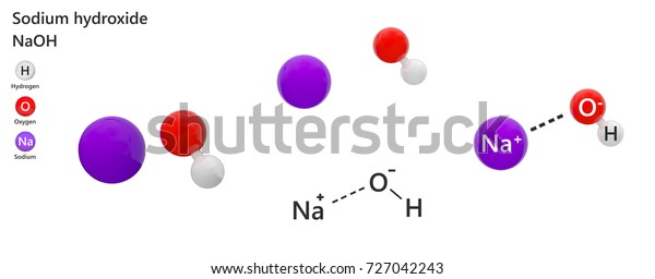 Sodium Hydroxide Known Lye Caustic Soda Stock Illustration 727042243