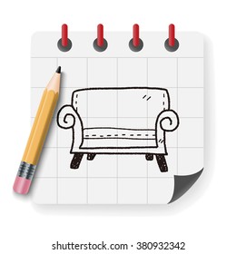 Sofa Doodle Stock Illustration 380932342 | Shutterstock