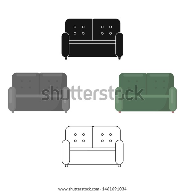 Sofa Icon Bitmap Illustration Web Mobile Stock Illustration 1461691034 ...