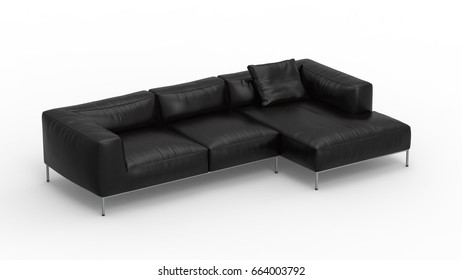 Sofa Perspective View 3d Rendering Icon Stock Illustration 664003792 ...