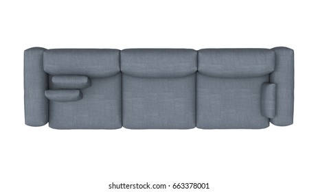Sofa Top View 3d Rendering Icon Stock Illustration 663378001 | Shutterstock