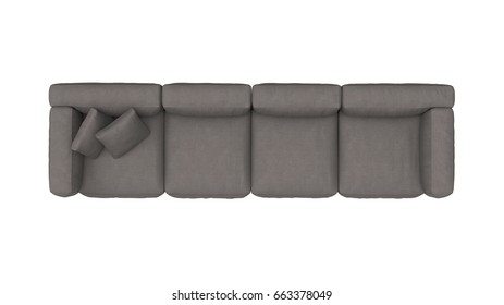 Sofa Top View 3d Rendering Icon Stock Illustration 663378049 | Shutterstock