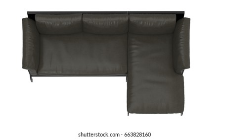 Sofa Top View 3d Rendering Icon Stock Illustration 663828160 | Shutterstock