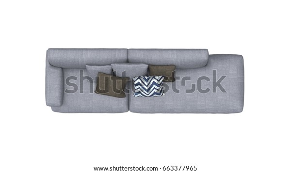 Sofa Top View 3d Rendering Icon Stock Illustration 663377965 | Shutterstock