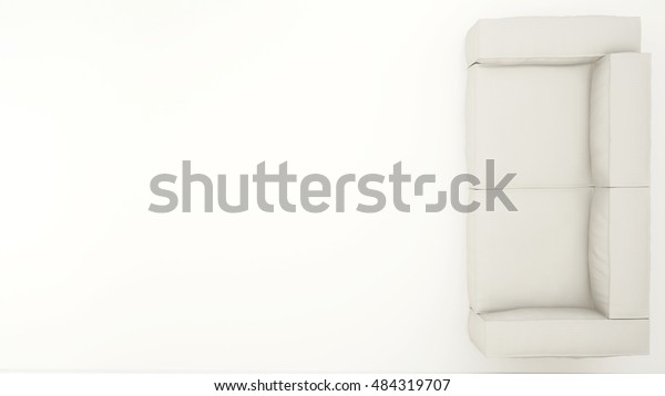 Sofa Top View Artwork 3d Rendering Stock Illustration 484319707 ...