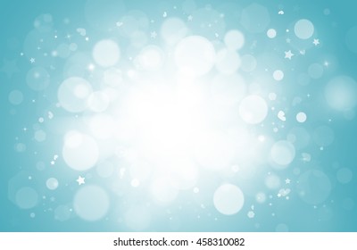 Soft Blue Glitter Sparkles Rays Lights Stock Illustration 458310082 ...