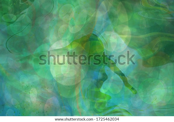 Soft Green Background Digital Graphics Blurred Stock Illustration ...