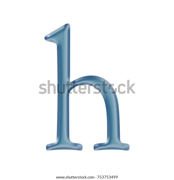 Soft Metallic Blue Lowercase Small Letter 库存插图 753753499 | Shutterstock