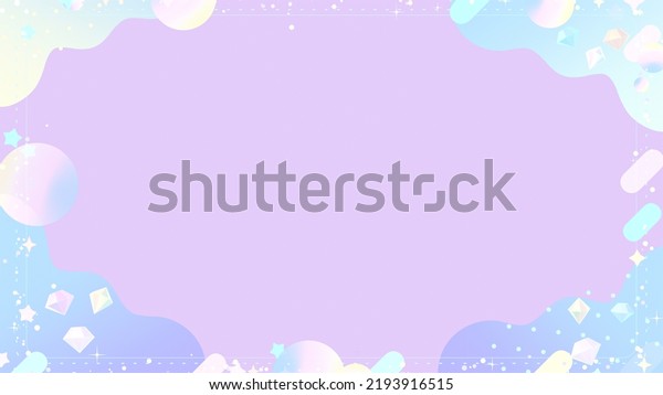 Soft Pastel Gradient Frame Bling Bling Stock Illustration 2193916515 ...