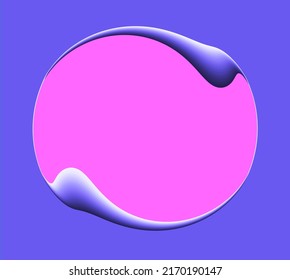 Soft Pop Frame Text Speech Purple Stock Illustration 2170190147 ...